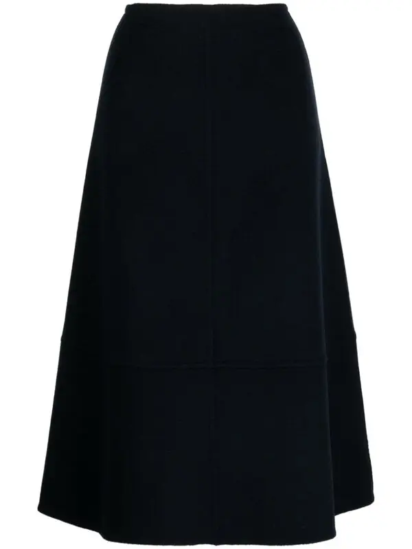 YVES SALOMON High-waisted Midi Skirt