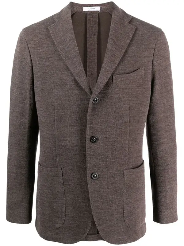 Boglioli Single-breasted Knitted Blazer