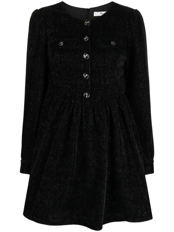 B+AB Metallic-threading Mini Dress