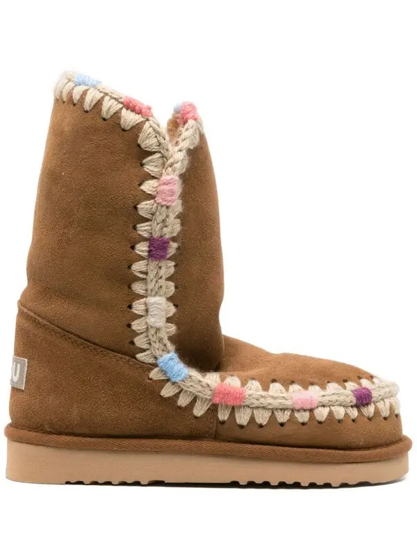 Mou Boots With Whipstitch Detail