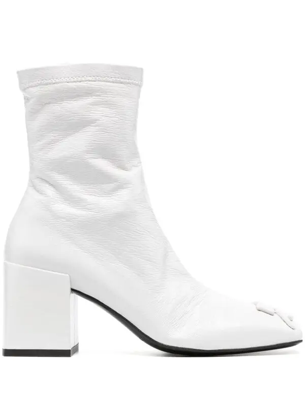 COURREGES Heritage 70mm Leather Boots - White