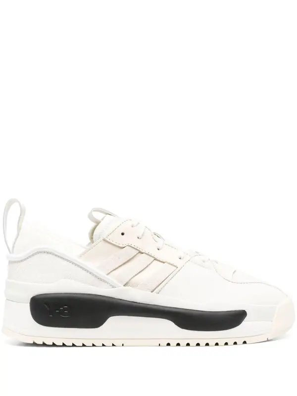 Y3 Rivalry Leather Sneakers - Neutrals