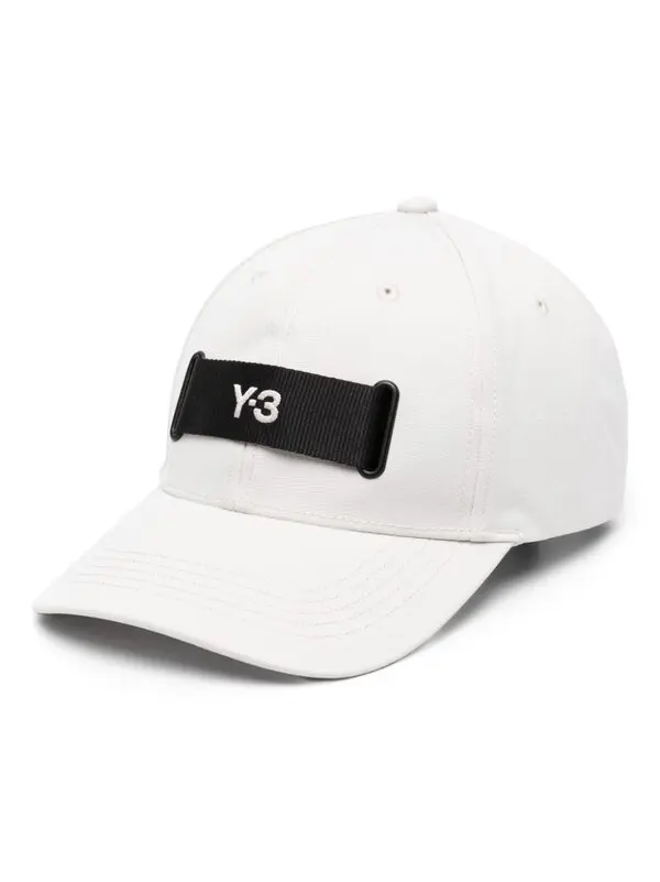 Y3 Webbing Logo-embroidered Cap - Neutrals | Editorialist