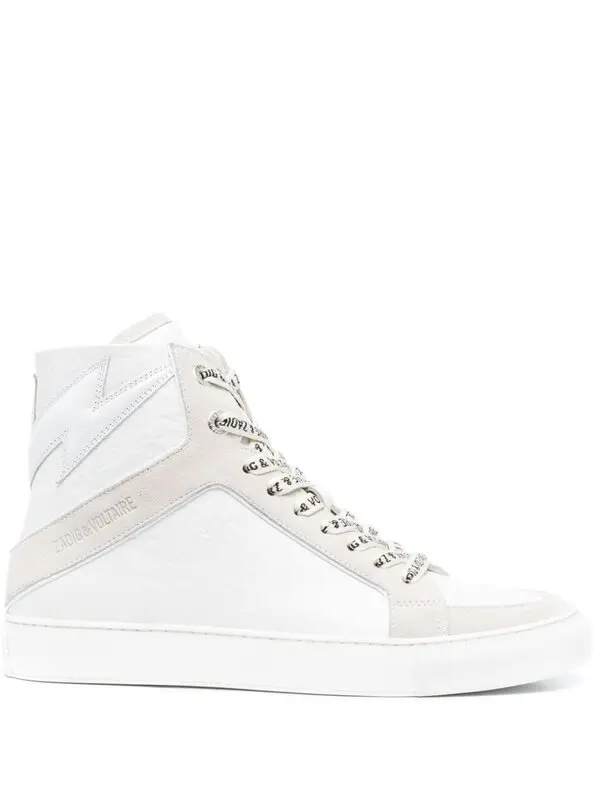Zadig&Voltaire High-top Panelled Sneakers - White