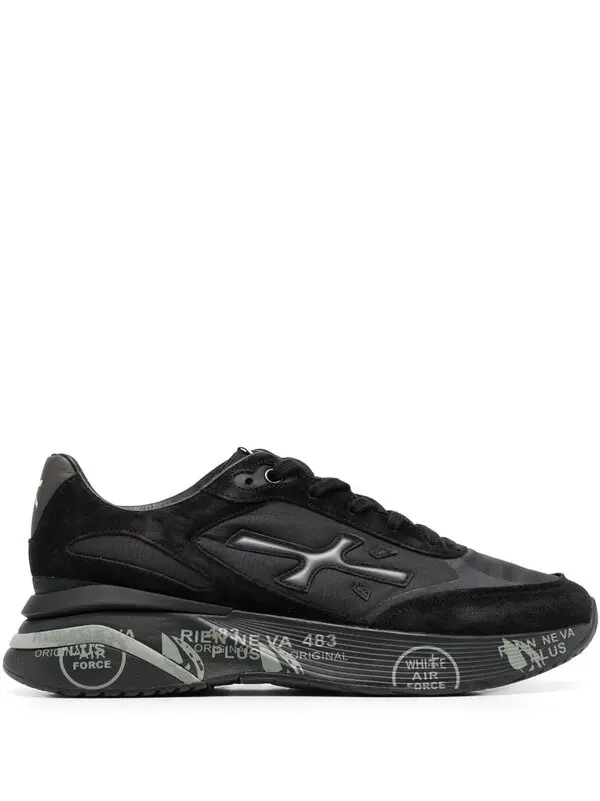 Premiata Moerun Panelled Sneakers - Black