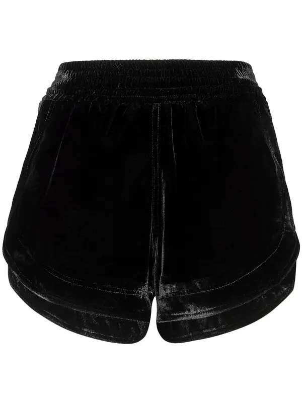 Philipp Plein Velvet Shorts - Black