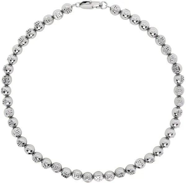 MISBHV Logo Chain Necklace - Silver | Editorialist