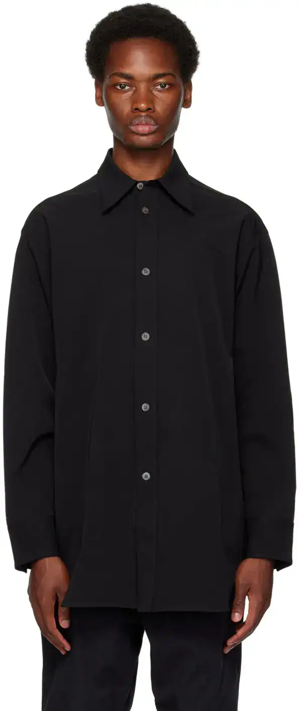 Studio Nicholson Akako Shirt In Black - 70% Off | Editorialist