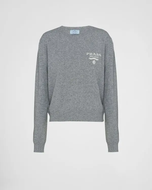 Prada Cashmere And Silk Sweater - Grey