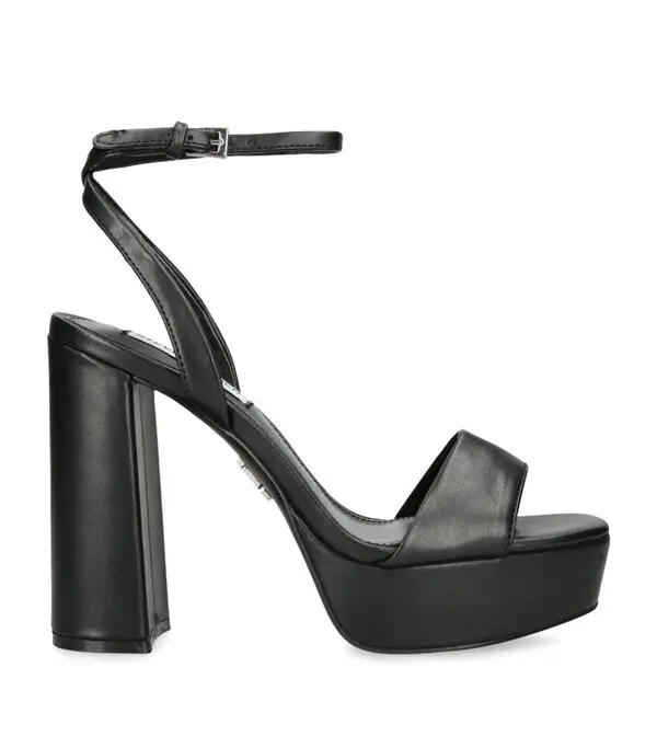 Steve Madden Lessa Platform Sandals 105 In Black 11% Off