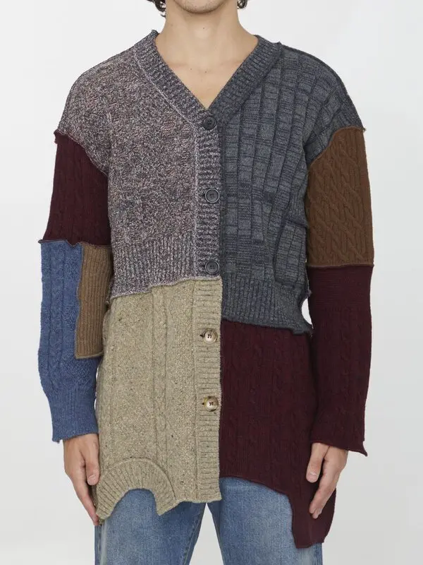 Dolce & Gabbana Patchwork Distressed Cardigan - Multicolor