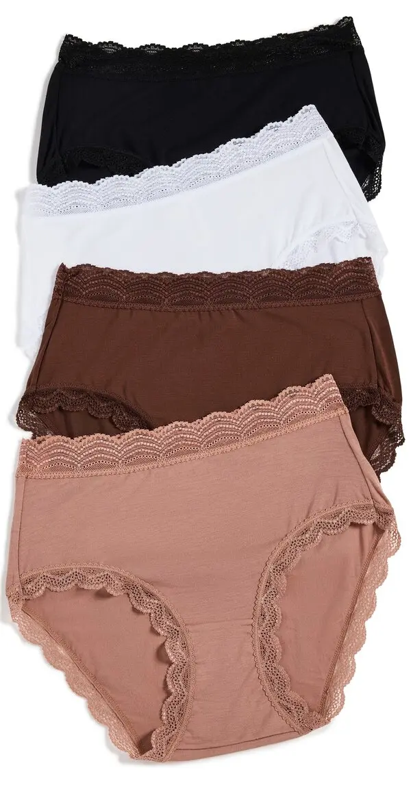 STRIPE & STARE High Rise Knickers Four Pack