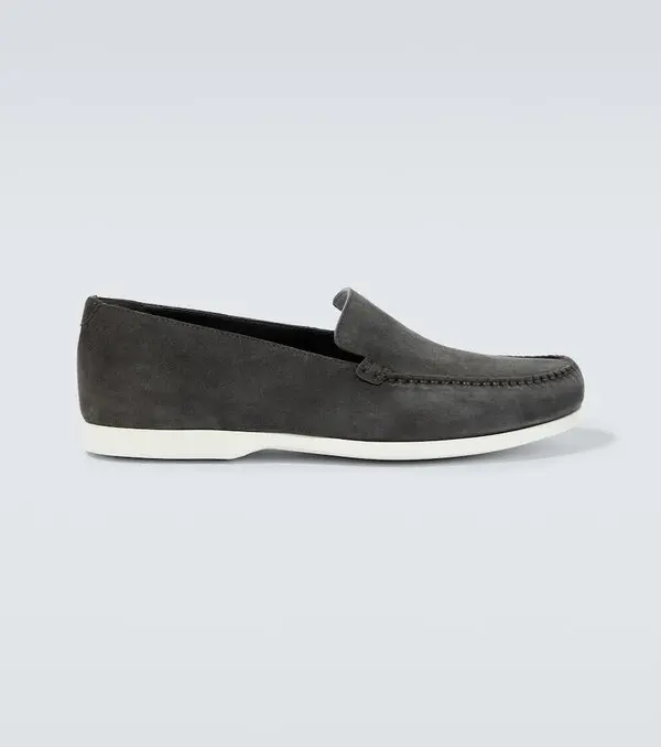 Manolo Blahnik Monaco Loafers In Grey - 40% Off | Editorialist display picture 1