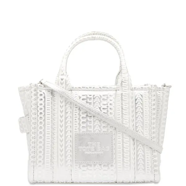 Marc Jacobs The Mini Tote - Silver/bright White | Editorialist