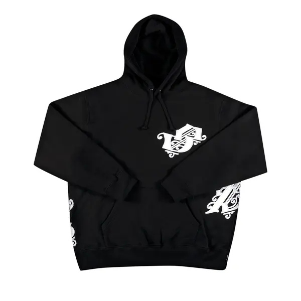 Supreme Old English Wrap Hooded Sweatshirt - Black