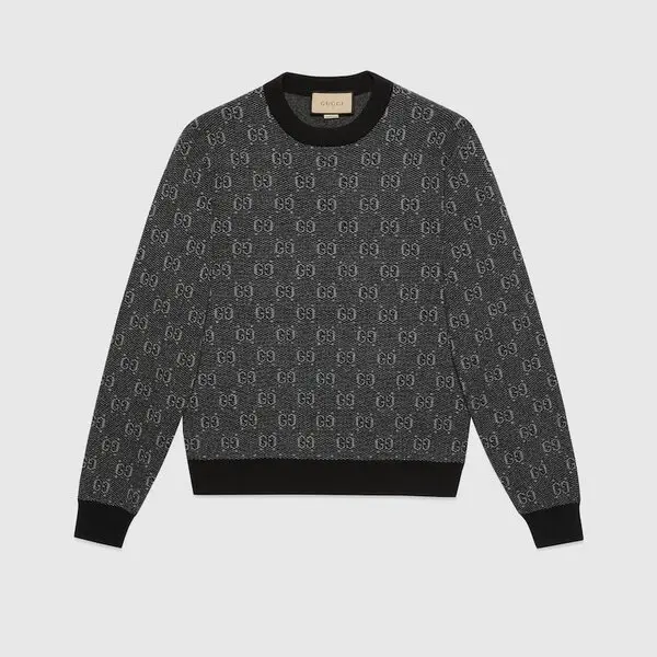 Gucci Gg Wool Jacquard Sweater