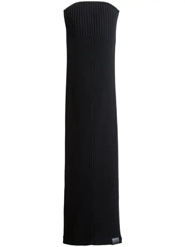 Marc Jacobs Ribbed Knit Tube Dress - Black | Editorialist