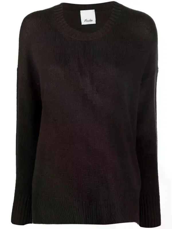 ALLUDE Drop-shoulder Cashmere Jumper