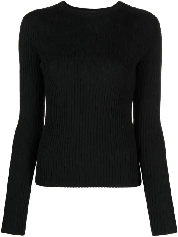 TOTÊME Ribbed Knit Jumper - Black