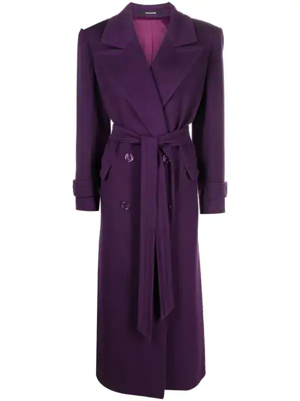 Tagliatore Julia Single-Breasted Coat In Purple 50% Off
