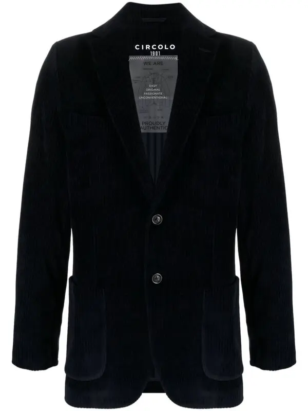 CIRCOLO 1901 Corduroy Single-breasted Blazer