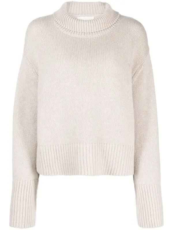 LISA YANG Roll-neck Jumper - Neutrals