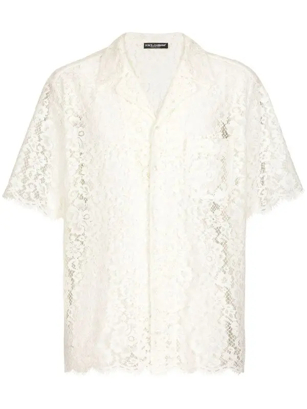 Dolce & Gabbana Sheer-coverage Lace Shirt