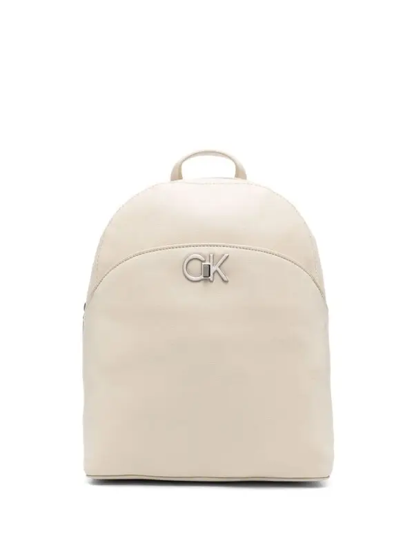 Calvin Klein Re-Lock Domed Backpack In Neutrals - 10% Off 