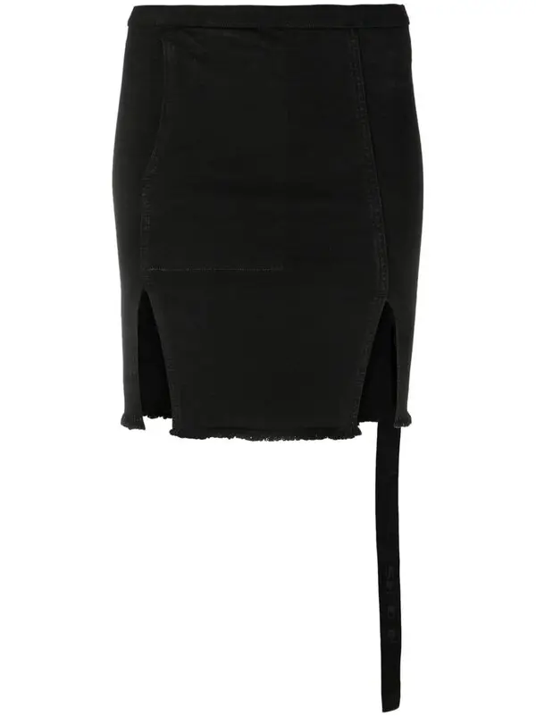Rick Owens Lido Side-split Miniskirt - Black | Editorialist