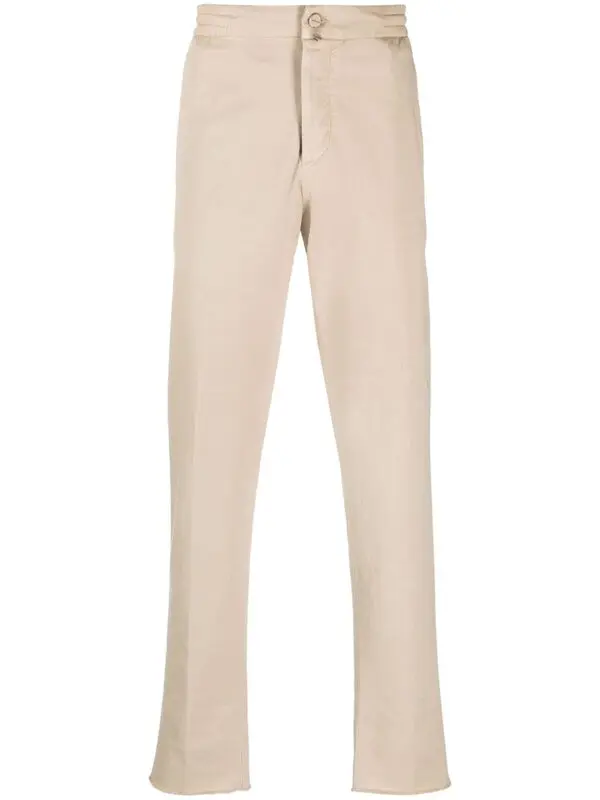 Kiton Logo-patch Lyocell-blend Chinos
