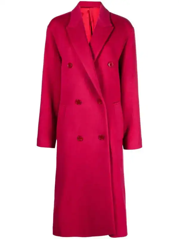 Isabel Marant Étoile Theodore Doublebreasted Coat Pink Editorialist
