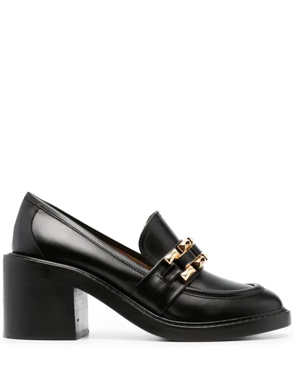 Roberto Festa Cuir 75mm Block-heel Loafers