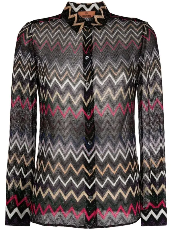 Missoni Zigzag Lurex Shirt - Black