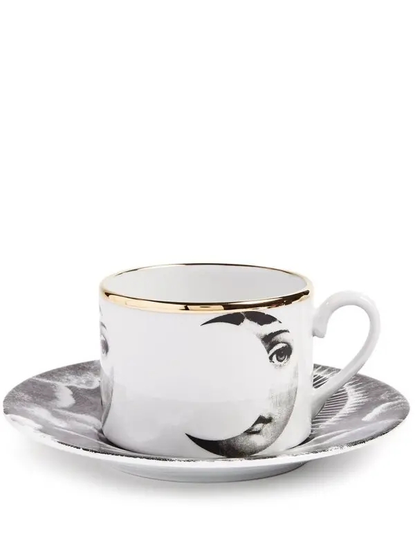 FORNASETTI Tema E Variazioni Sole E Luna Tea Cup
