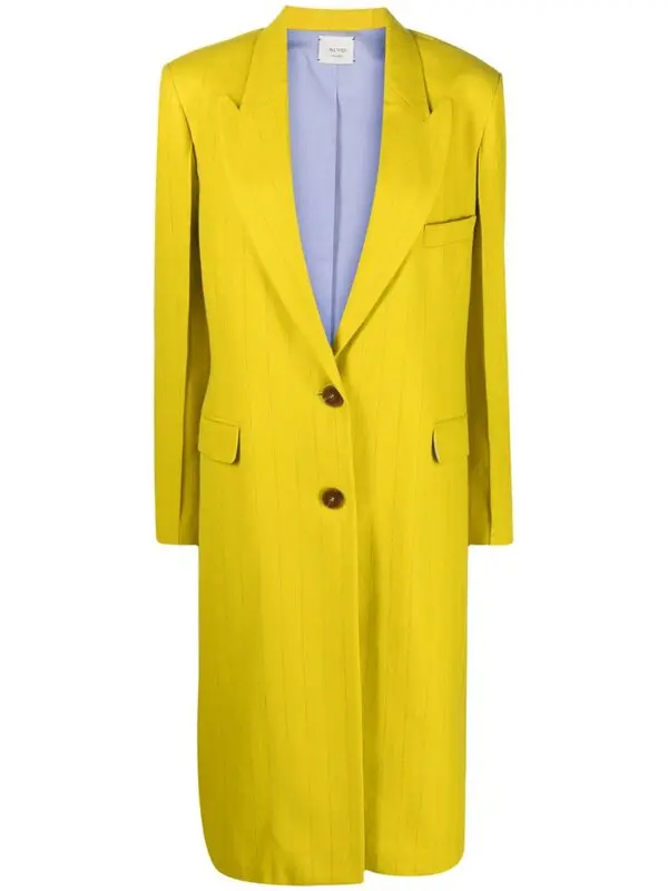 ALYSI Peak-lapels Single-breasted Coat