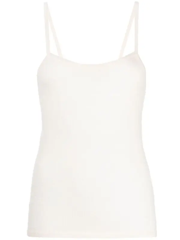 Cashmere In Love Amaya Fine-knit Tank Top - White