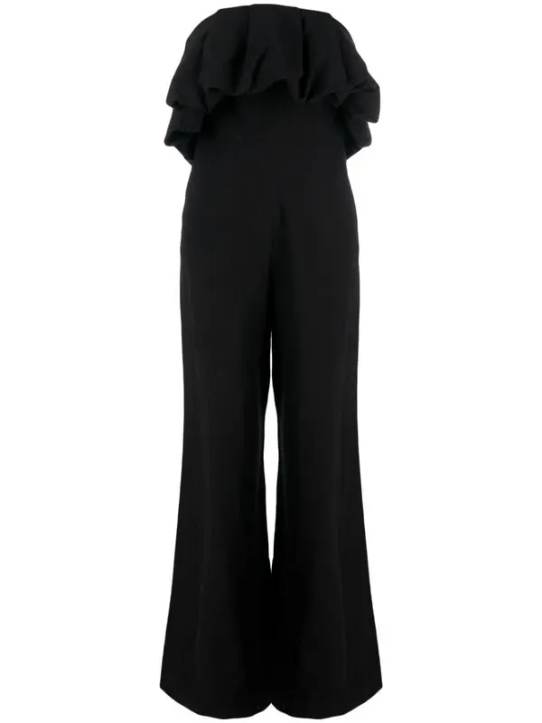 Simkhai Puffball-design Strapless Jumpsuit