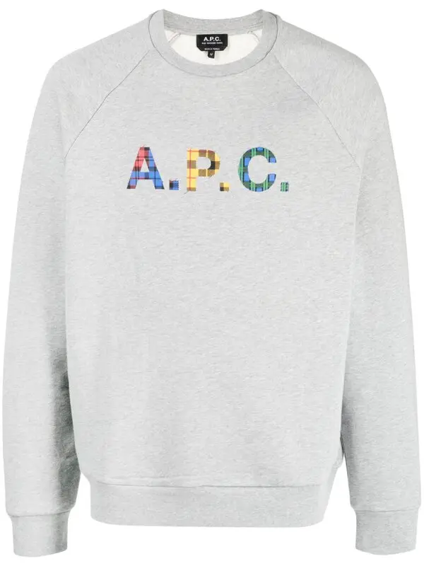 A.p.c. Shaun Tartan-logo Sweatshirt