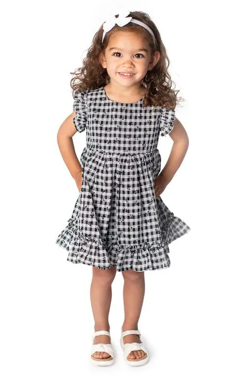 POPATU Checked Ruffle Dress