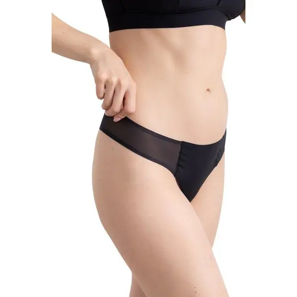 Uwila Warrior 2-pack Soft Seamless Thong With Mesh - Tap Shoe Black