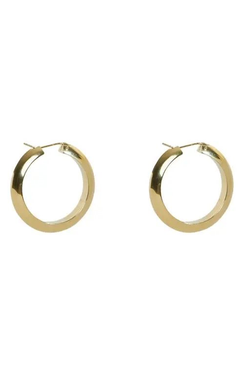 Argento Vivo Knife Edge Hoop Earrings