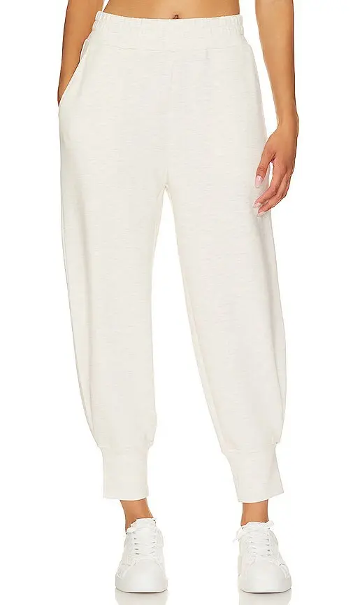 Varley The Relaxed 25-inch Pant - Ivory Marl