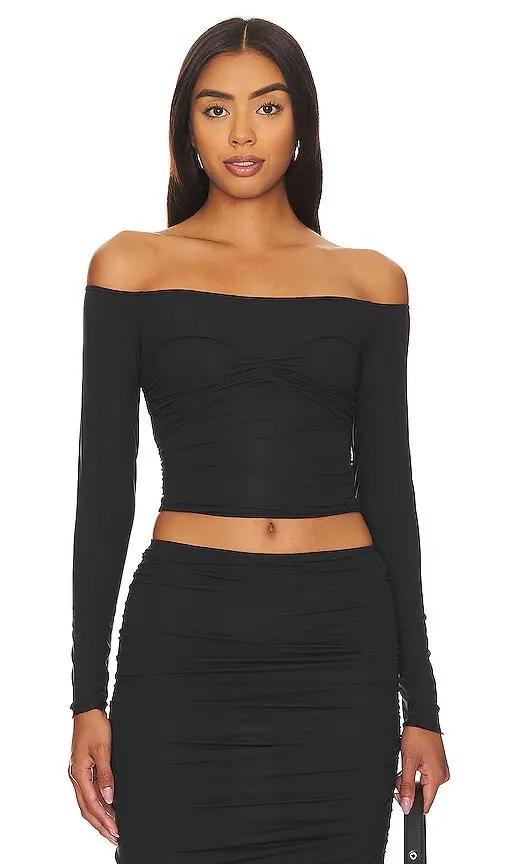 INDAH Coco Pinch Bra Top - Black