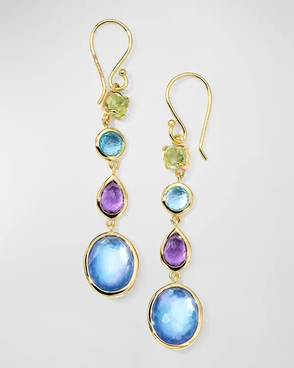 Ippolita 18k Gold Rock Candy Stone Drop Earrings - Alpine