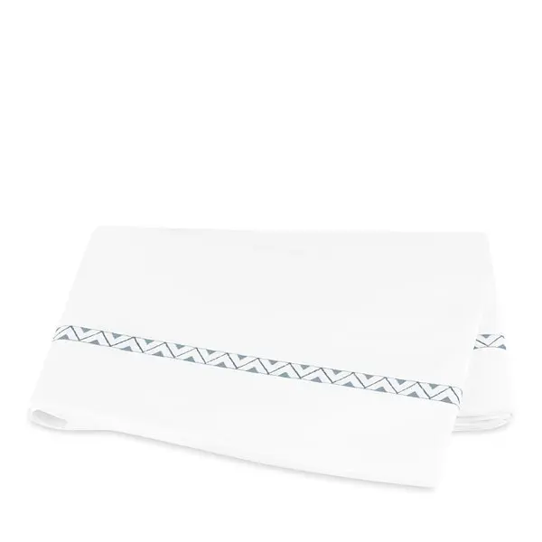 MATOUK Schumacher Prado Flat Sheet, King - Hazy Blue