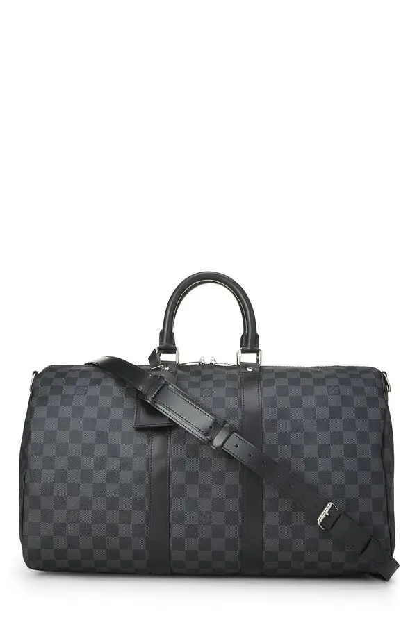 LOUIS VUITTON Damier Graphite Keepall Bandouliere 45