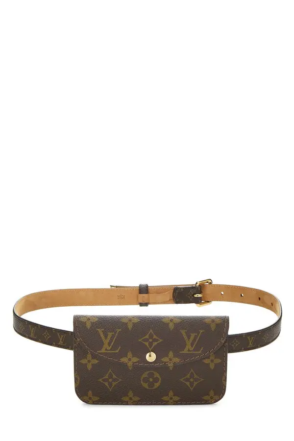 LOUIS VUITTON Monogram Canvas Pochette Solo Belt Bag