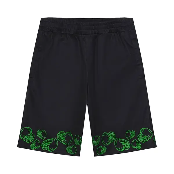 VEERT Heart Embroidered Shorts