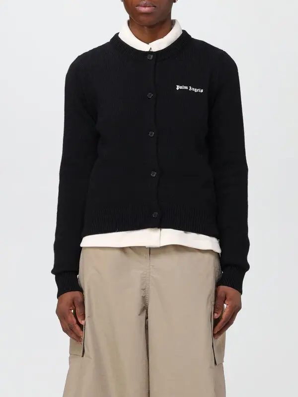 Palm Angels Cardigan In Wool Blend