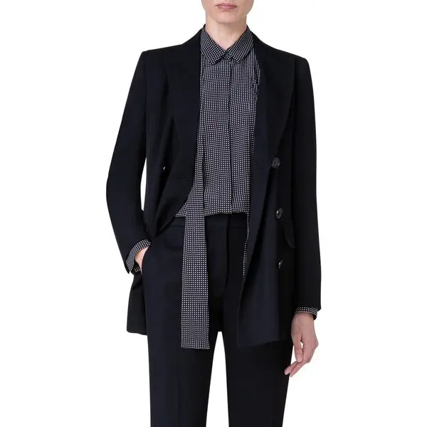 Akris Virgin Wool Tricotine Jacket